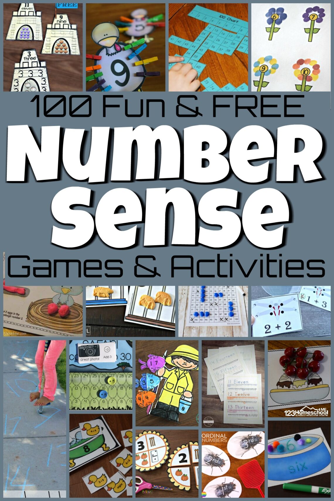 100 Number Sense Games And Printable Activities FREE