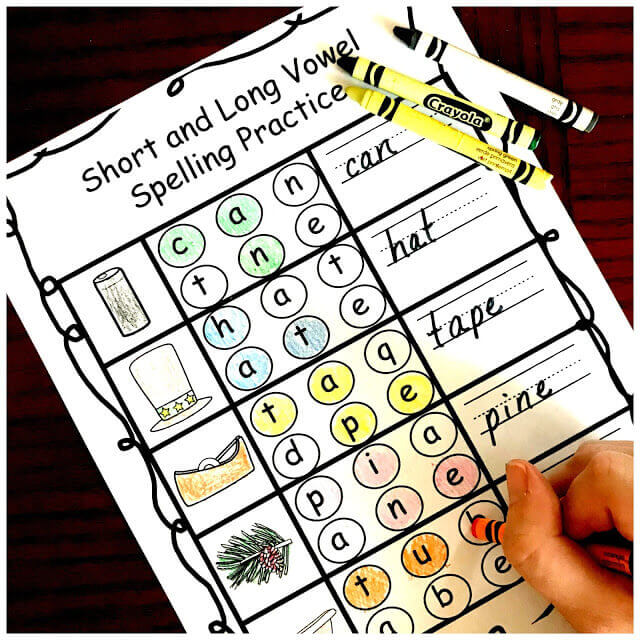  FREE Printable CVCE Short And Long Vowel Word Worksheets