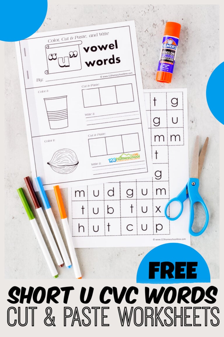 FREE Sentence Building Cut and Paste Worksheets