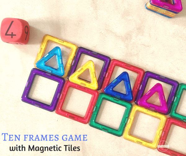 Hands on Ten Frame Math Game With Magnetic Blocks Hands on Ten Frame Math Game With Magnetic Blocks
