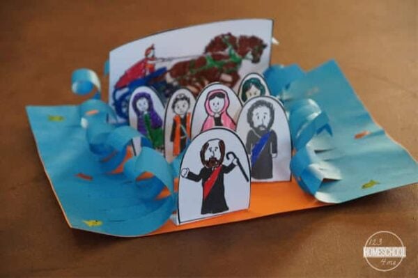 Moses Crafts for Kids - Baby in basket, Burning Bush, Crossing Red Sea