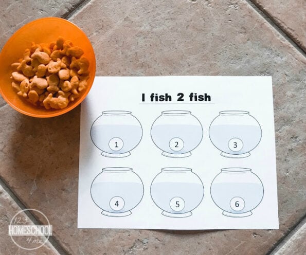 One Fish Two Fish Counting Activities w/ FREEBIE