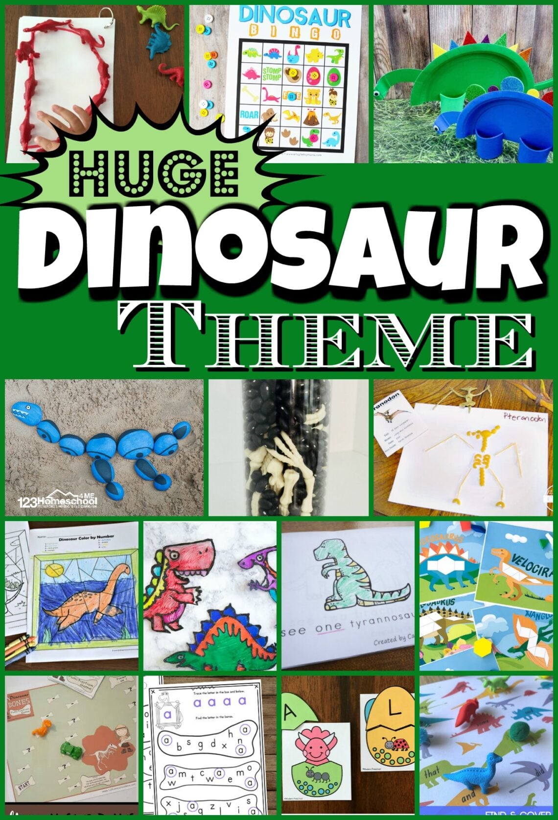 🦕 Dinosaur Theme - Math, Science, Free Printable Worksheets