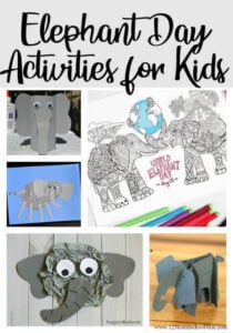 🐘 World Elephant Day Activities and Crafts for Kids