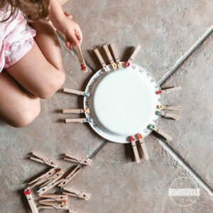 Hands-on Paper Plate Letter Recognition Activity for Preschoolers