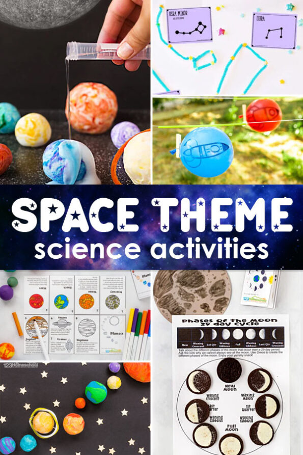 101 Space Theme Activities: Math, Experiments, Crafts, & Printables