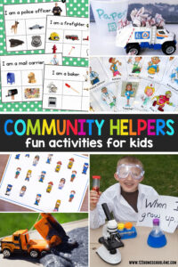 Community Helpers Theme with Crafts, Activities, Free Printables, & Books