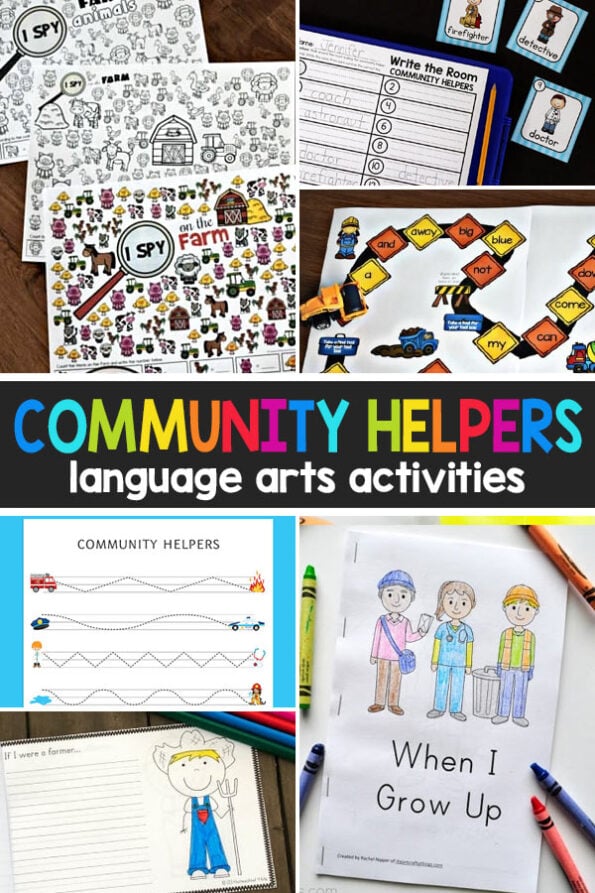 Community Helpers Theme with Crafts, Activities, Free Printables, & Books