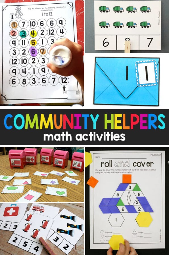 Community Helpers Theme with Crafts, Activities, Free Printables, & Books