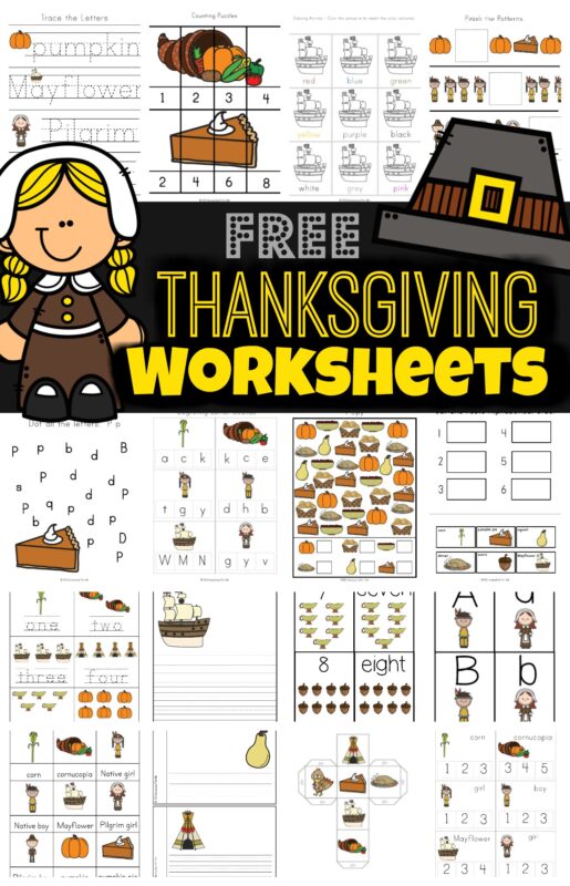 THANKSGIVING THEME with lots of Free Printables & fun Activities for Kids!
