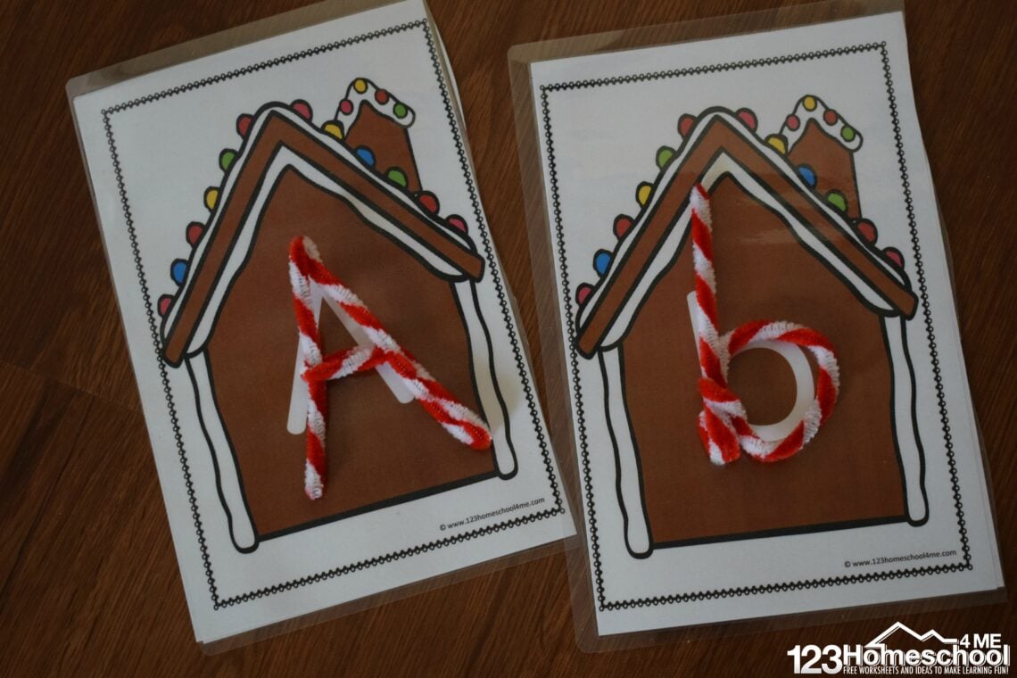 🎄 FREE Alphabet Gingerbread Activities