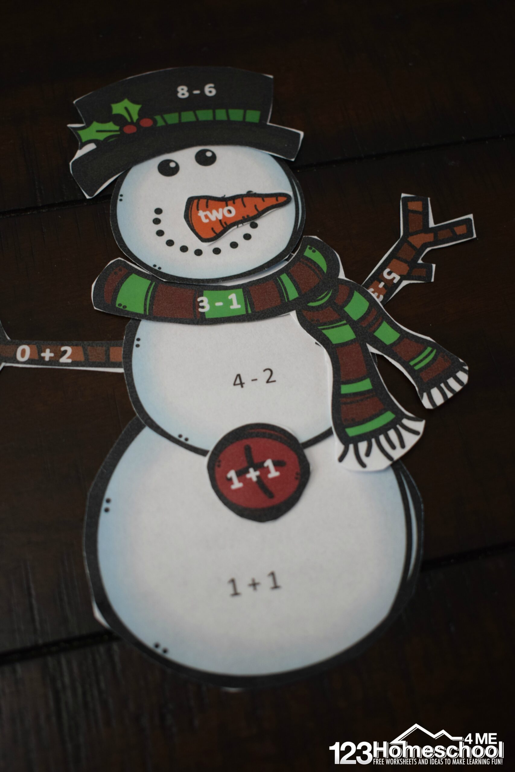 ⛄ FREE Snowman Math - Practice Addition and Subtraction to 10 Activities