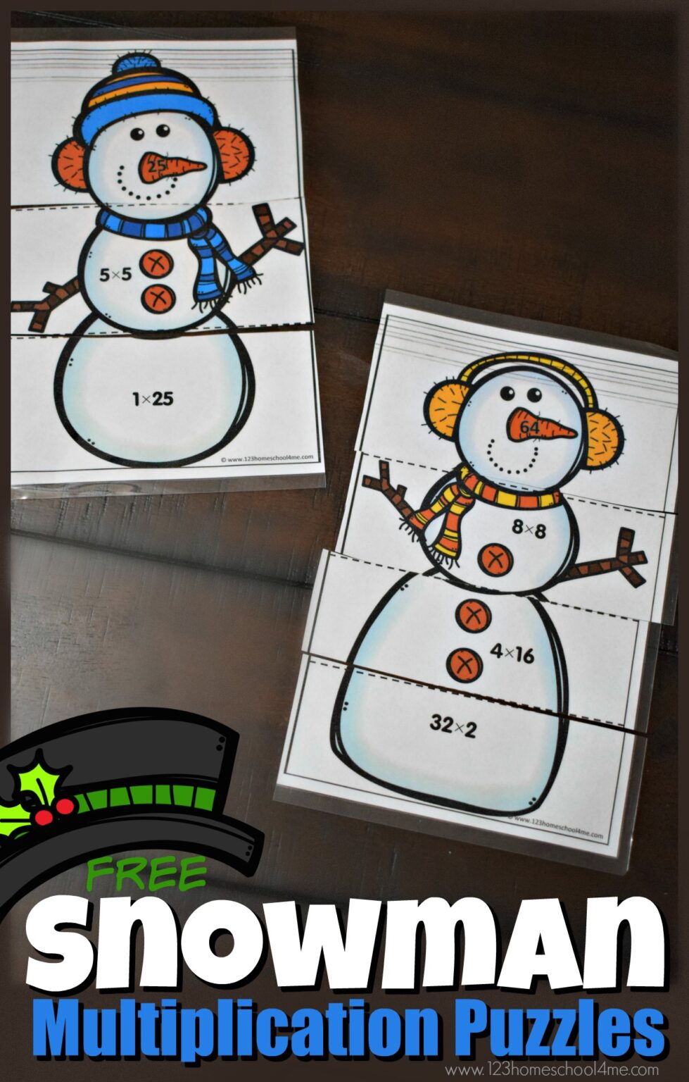Hands-On Multiplication Puzzles Activity - FREE Printable