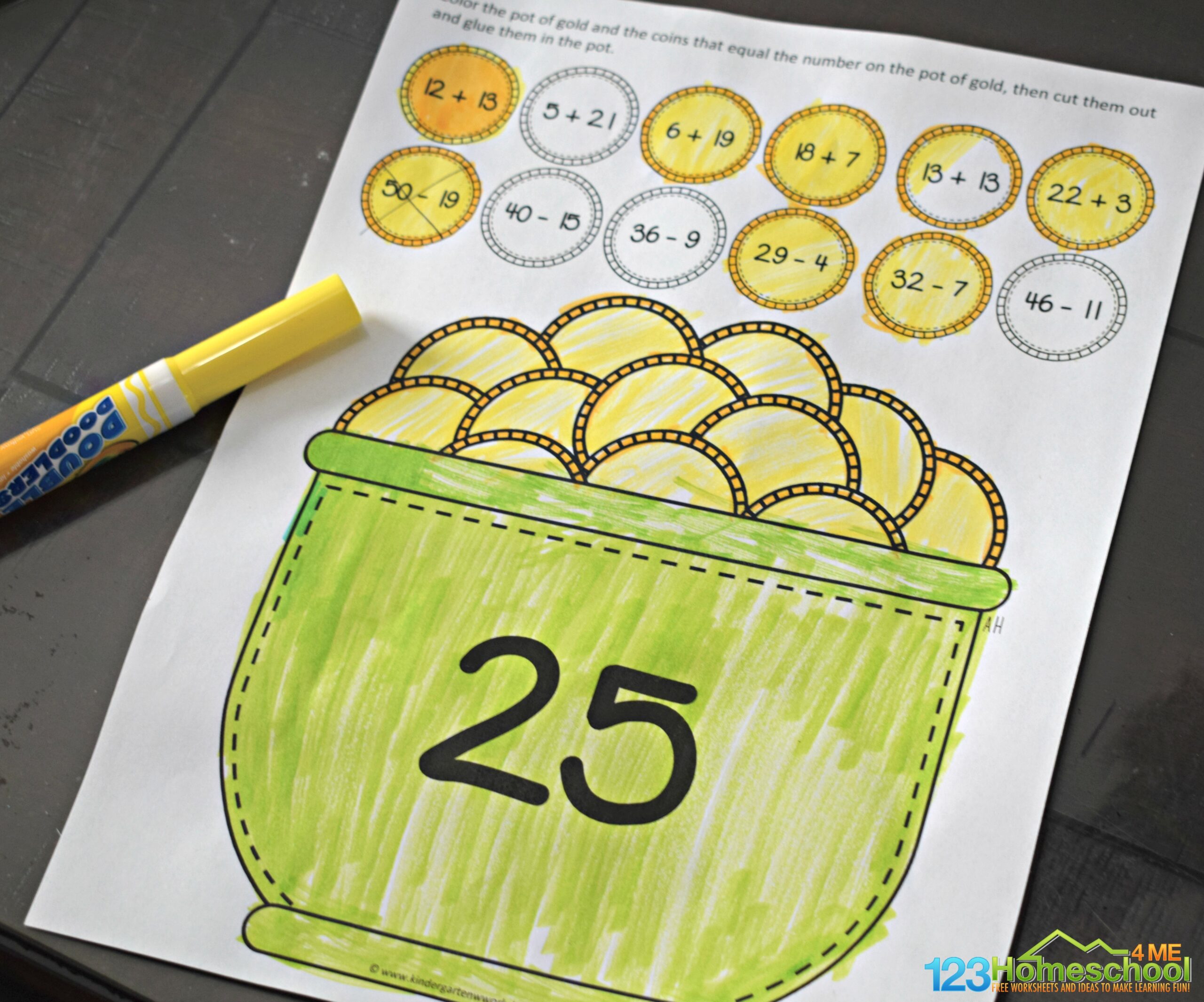 FREE Printable St Patrick s Day Math Craft Addition Subtraction FREE Printable St Patrick s Day Math Craft Addition Subtraction