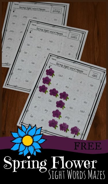 FREE Printable Primer Sight Words Books for Kindergarten