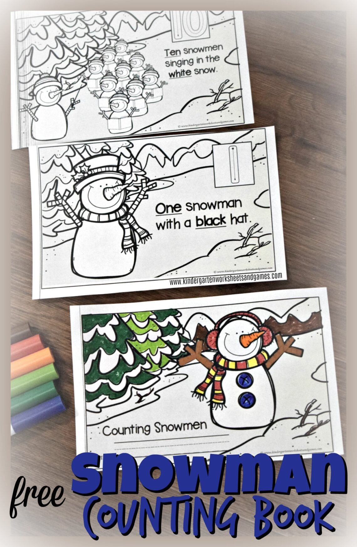 FREE Build a Snowman CVC Words Activity