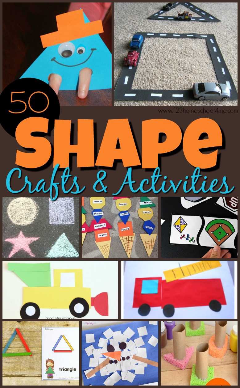 50 EPIC Shape Crafts And Activities 50 EPIC Shape Crafts And Activities