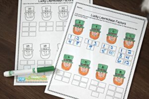 🍀 FREE Lucky Leprechaun Factors Game for St Patrick's Day Math