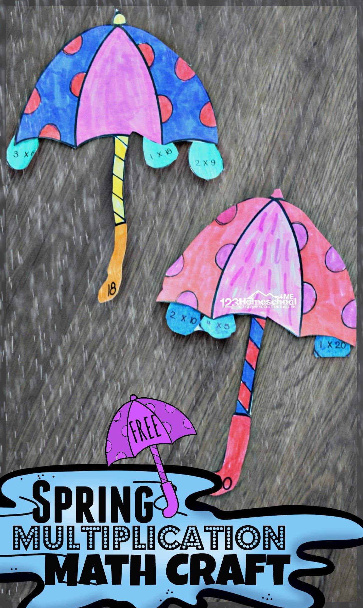 ️ FREE Printable Multiplication Wheels Worksheets Activity