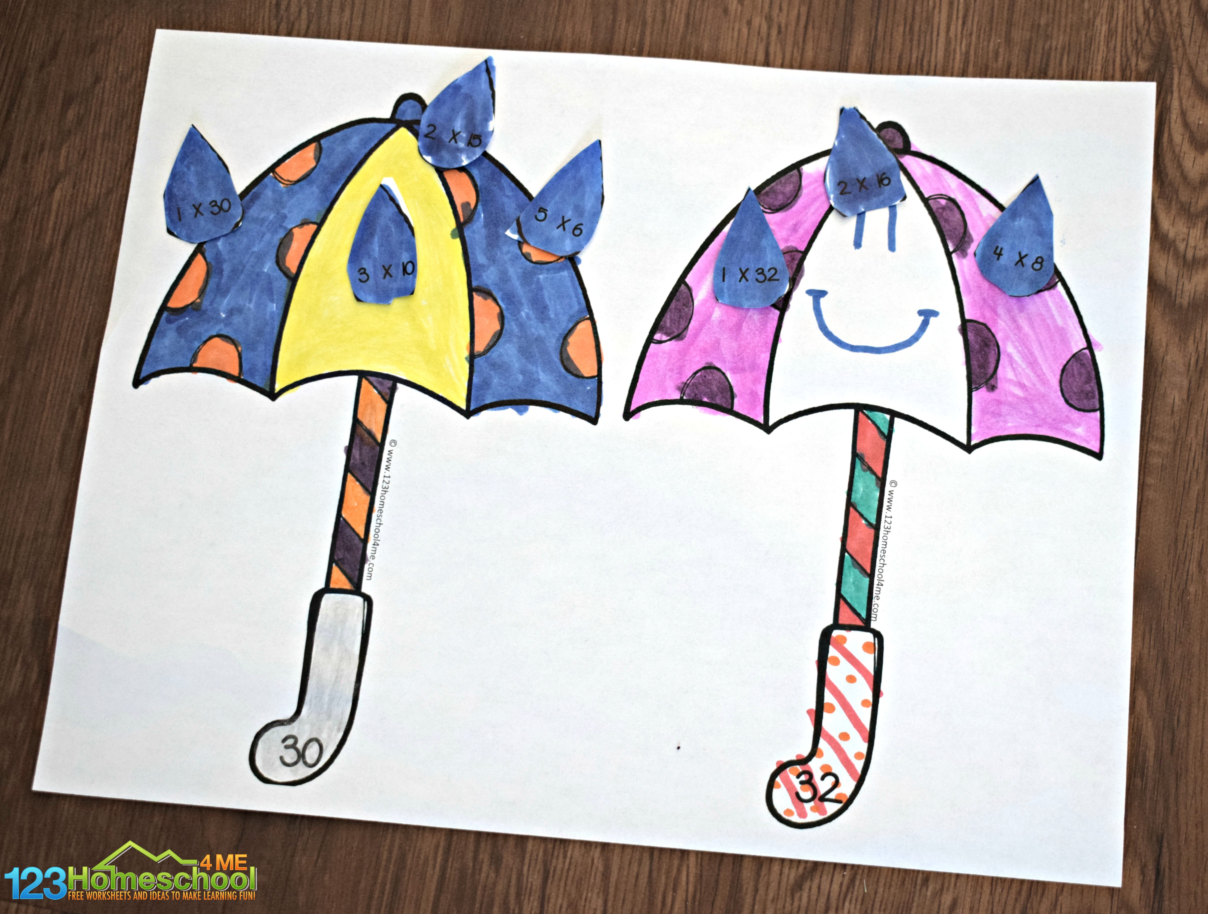 Cute FREE Printable Spring Multiplication Math Craft Cute FREE Printable Spring Multiplication Math Craft