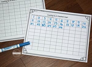 FREE Skip Counting Worksheets by 1s-15s
