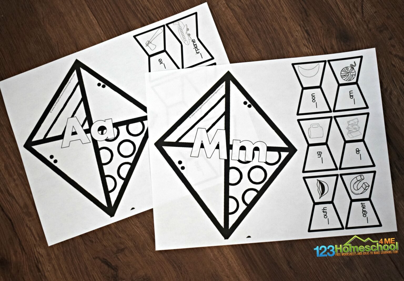 🪁 FREE Printable Spring Kite Alphabet Craft - Beginning Sounds Activities