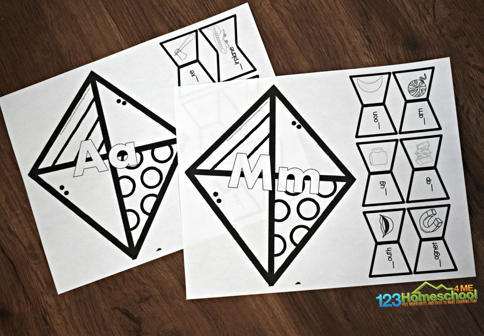 🪁 FREE Printable Spring Kite Alphabet Craft - Beginning Sounds Activities