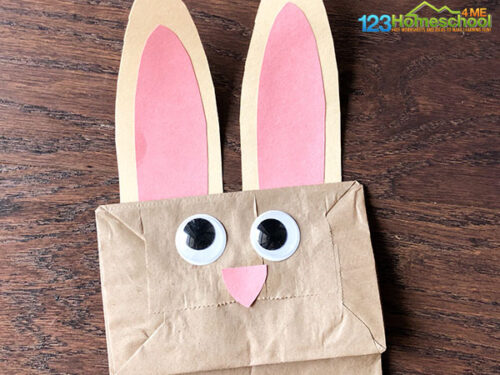 Paper Bag Bunny - Easter Puppet Craft for Kids