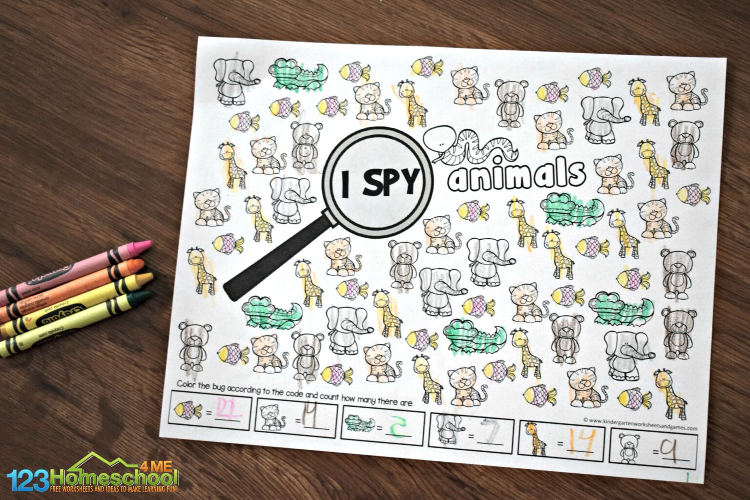 🔎🦋🐆🐦FREE Animal I Spy Printables Worksheets for kids pdf