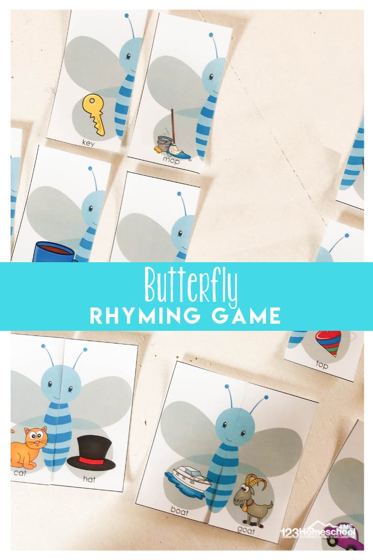 🦋 Free Printable Butterfly Rhyming Activities & Games pdf