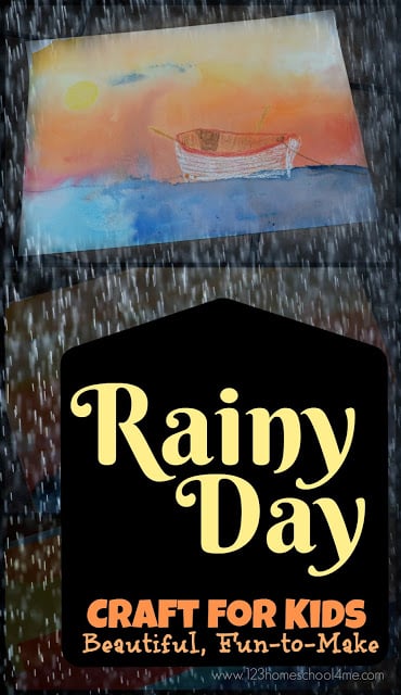 ☔ FUN Bubble Wrap Rain Craft for Spring