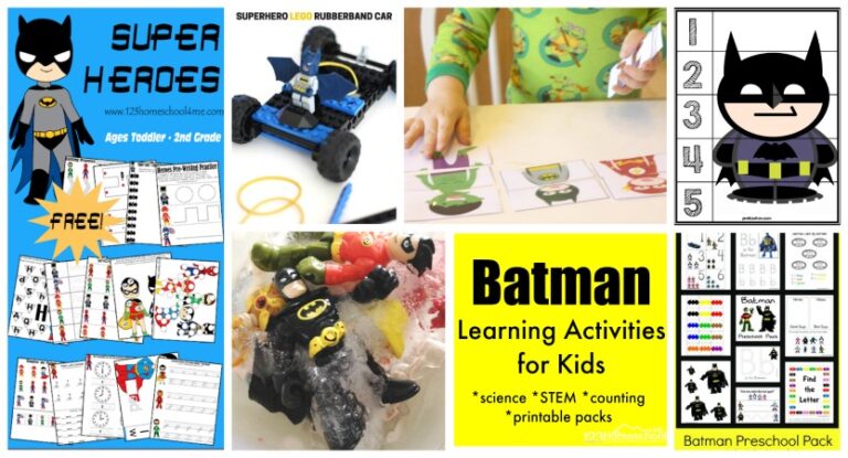 Lots of FUN Batman Crafts & Activities