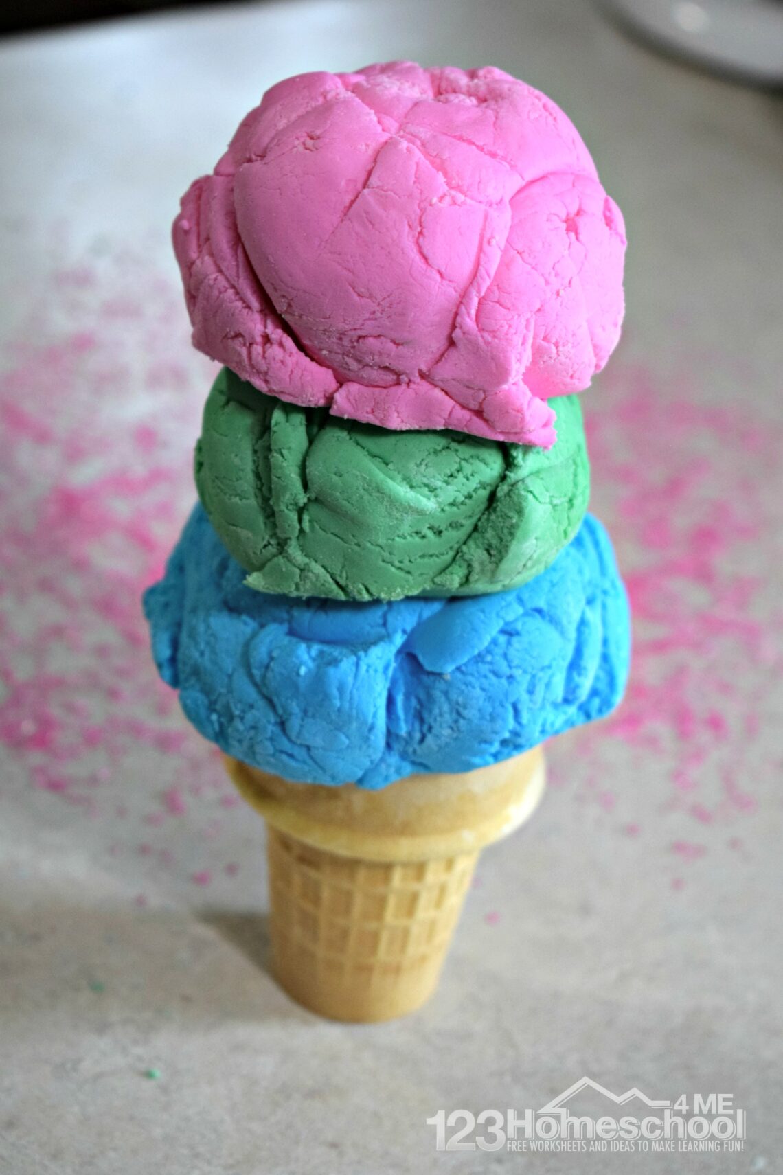 🍦 Edible Ice Cream Play doh Recipe