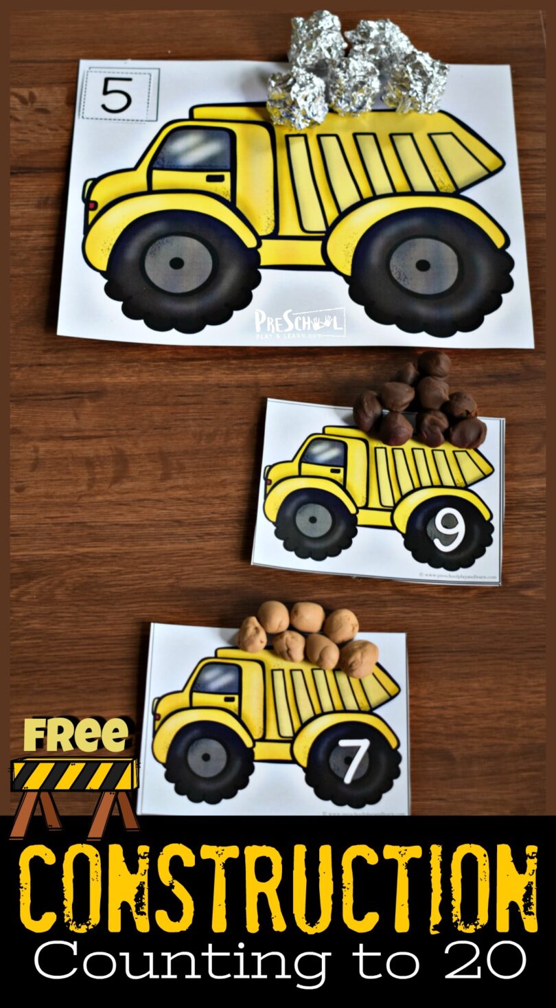 🚧 FREE Construction Theme Letter Tracing Worksheets