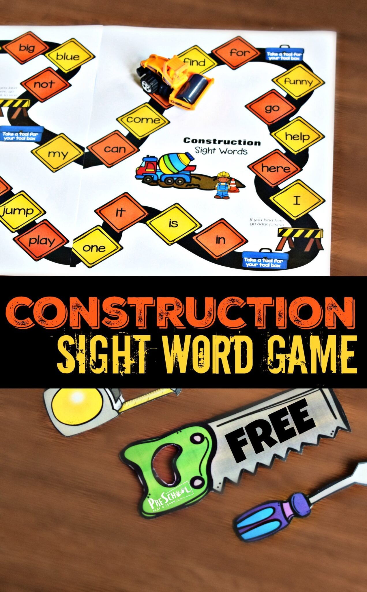 🚀 FREE Rocketship Kindergarten Sight Words Game