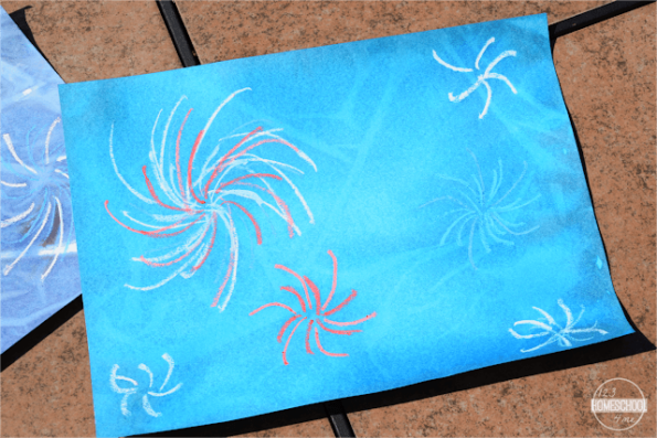 EASY Bleeding Tissue Paper Firework Craft