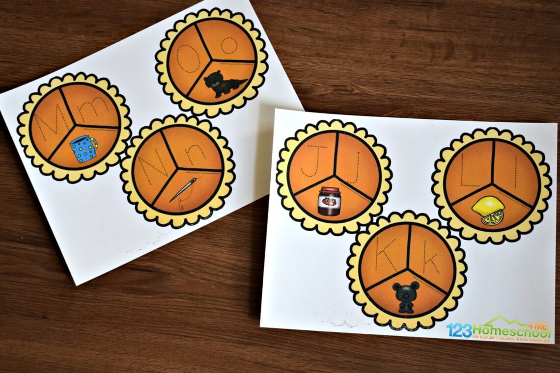Alphabet Tracing Pumpkin Puzzles