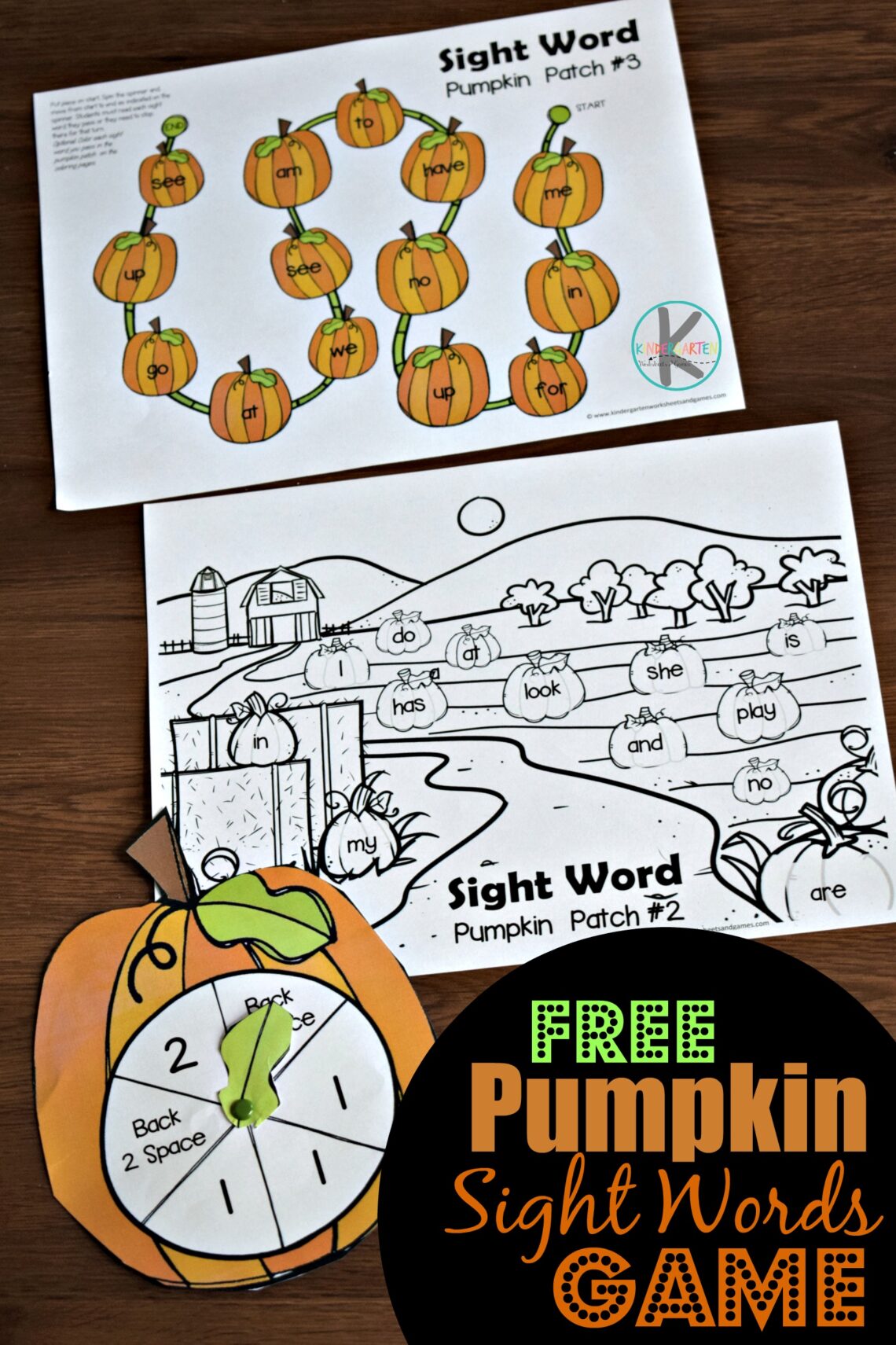 FREE Pumpkin Word Family Sliders
