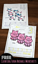 FREE Printable Hole Punching Counting Worksheets