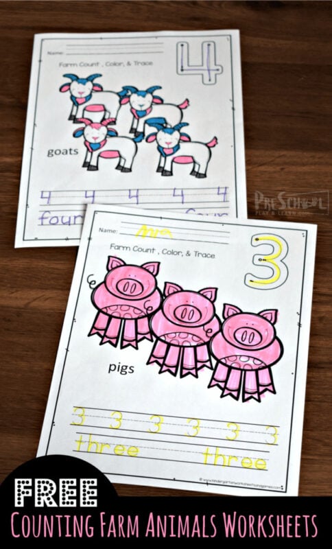 FREE Printable Counting Wheels Activity for Preschool