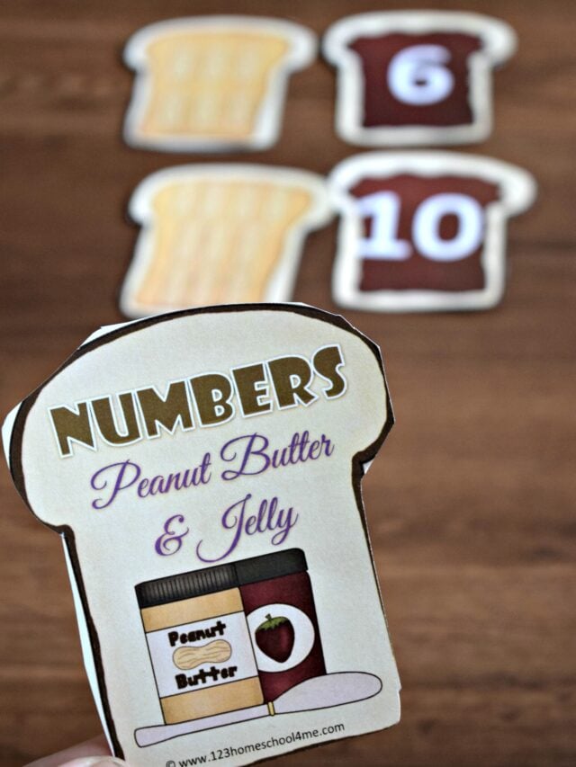 PB & J Counting Activity - 123 Homeschool 4 Me