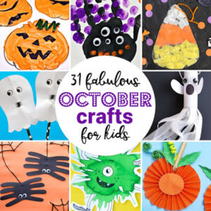 FREE October Activity Calendar w/ Daily Stories for Kids & Activities
