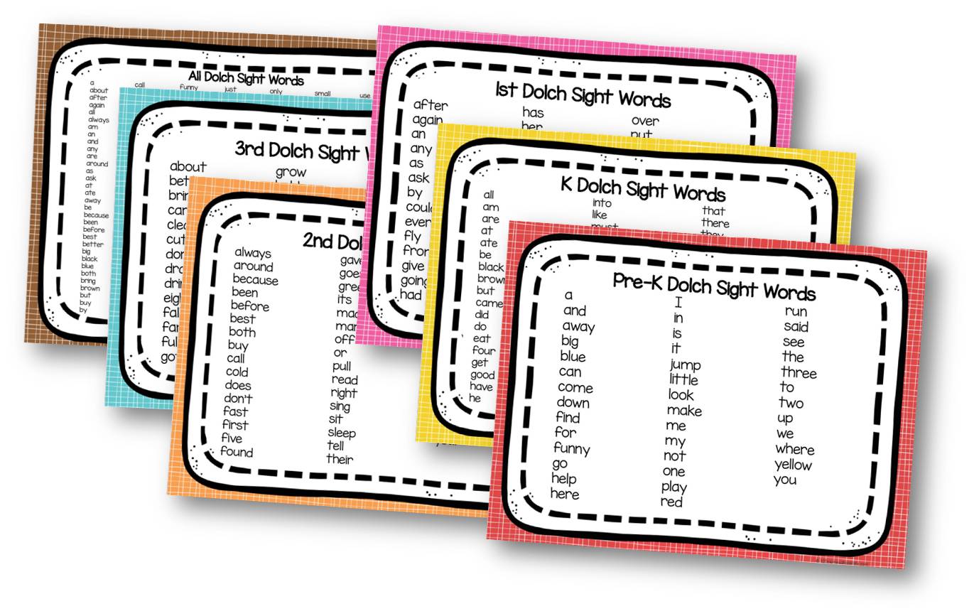 Dolch Sight Words Sight Words Practice Sight Word Activities 