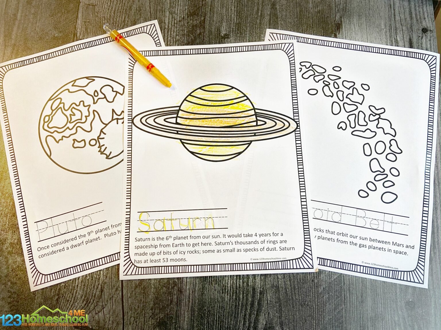 🪐 FREE Printable Solar System Planet Coloring Pages
