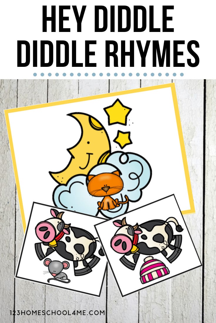 FREE Hey Diddle Diddle Printable Rhyming Activities