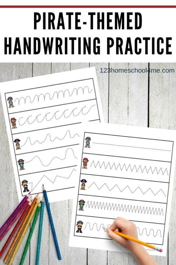 Pirate Handwriting Printable