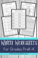 ⛄ FREE Winter Worksheets for Preschoolers and Kindergarten