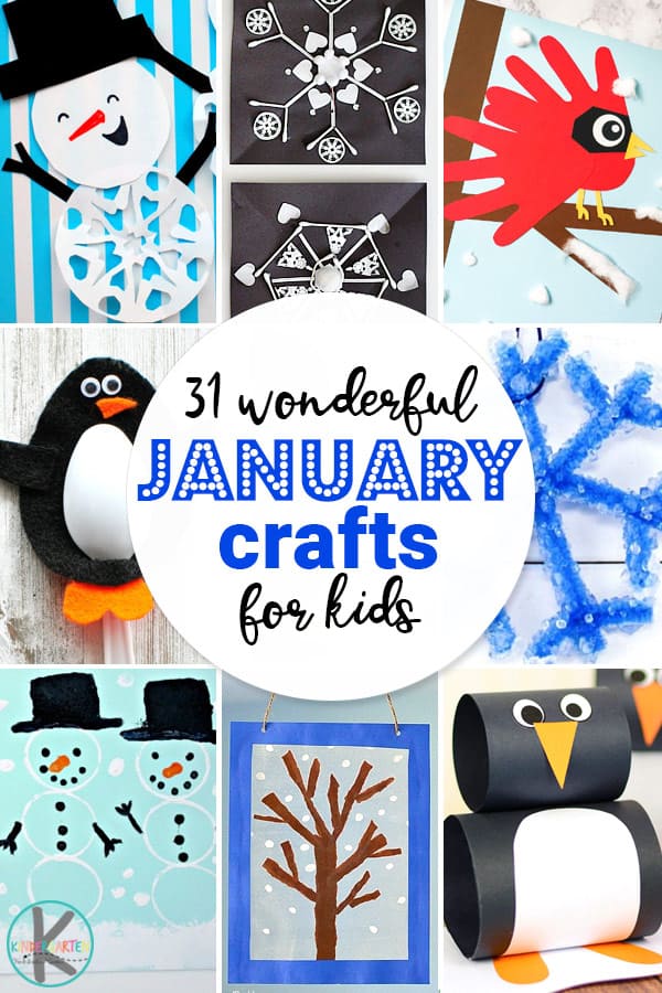️️ Lots of January Activities for Kids (Snowman, Penguine, Snowflake)
