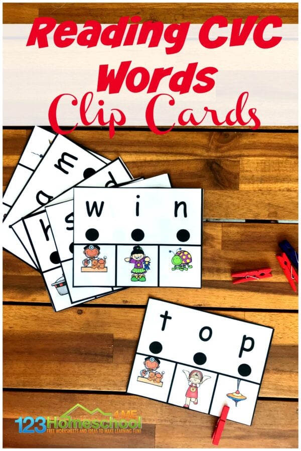 FREE Printable Roll and Cover CVC Words Game