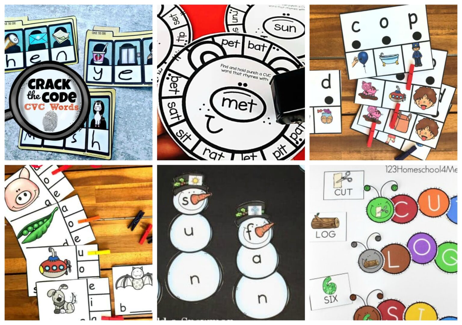 50 Fun FREE Printable CVC Words Activities Games And Worksheets 50-fun-free-printable-cvc-words-activities-games-and-worksheets